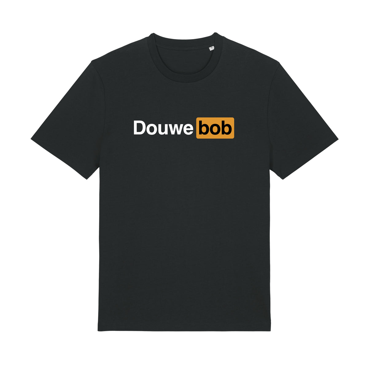 Douwe Bob | Black and Yellow T-shirt Black – M&E