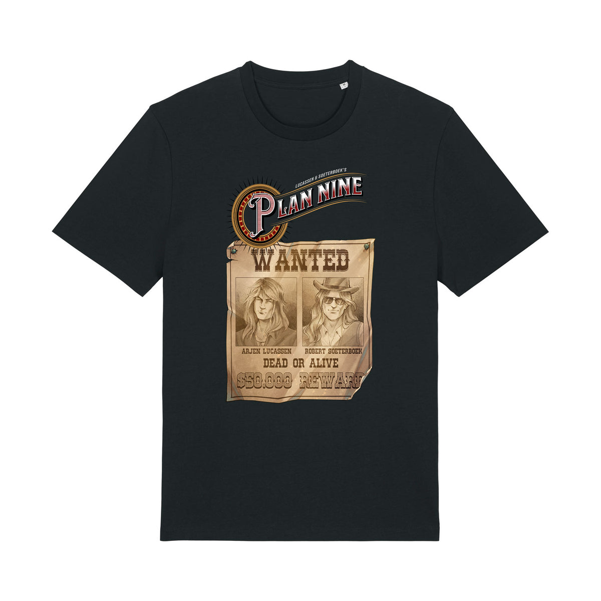Plan Nine | Wanted T-shirt Men Black – M&E
