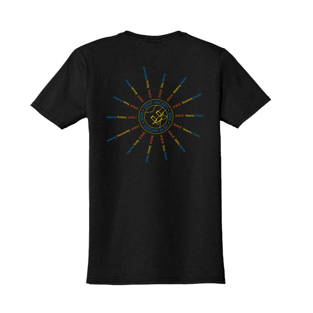 Steve Hackett | 2025 EU Tour Rainbow Guitars T-shirt – M&E