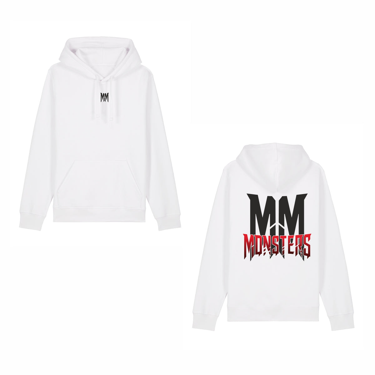 Max Mies | Monsters Hoodie Wit – M&E